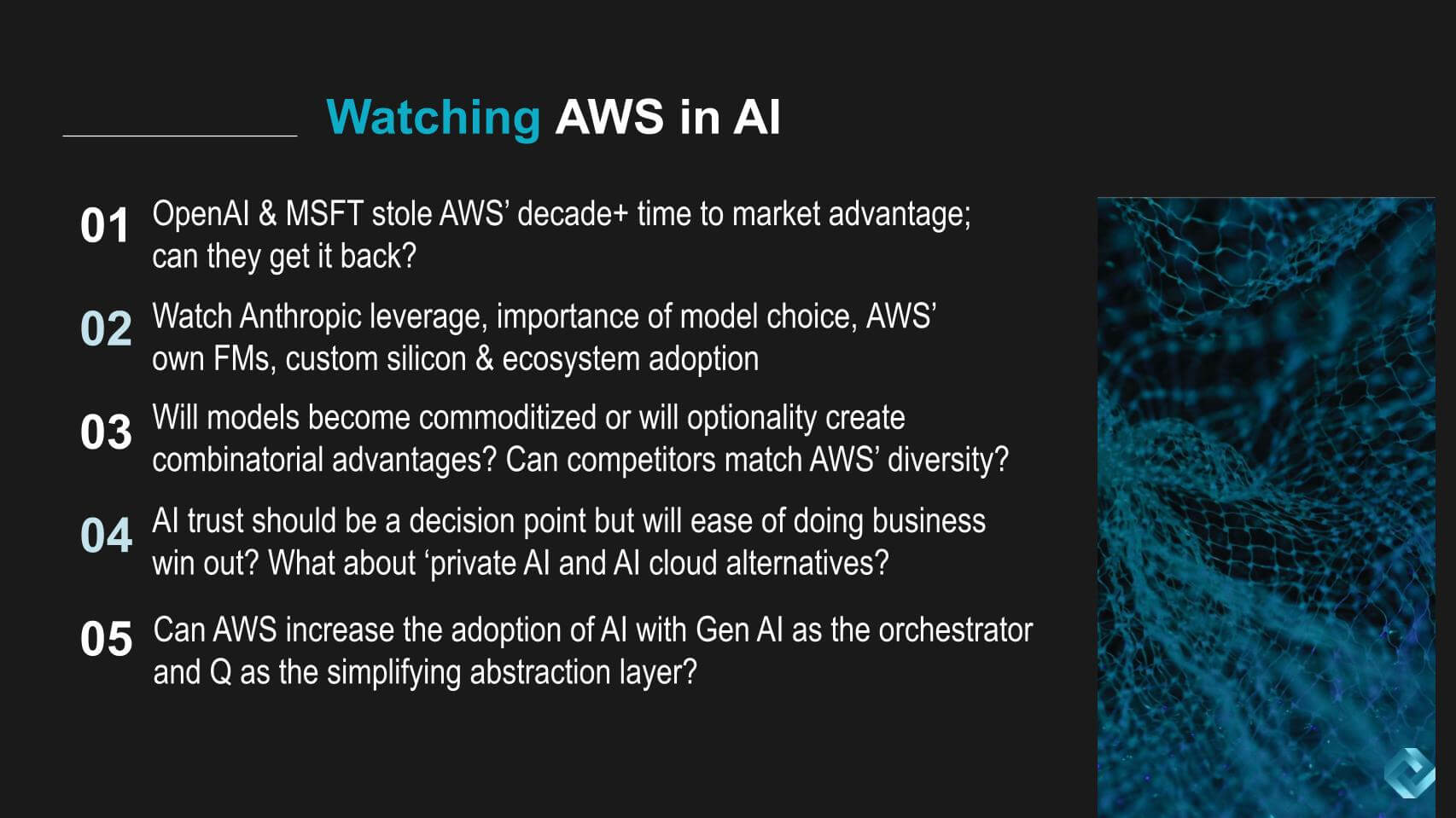 AWS’ AI blueprint emphasizes optionality, trust and scalable industry ...