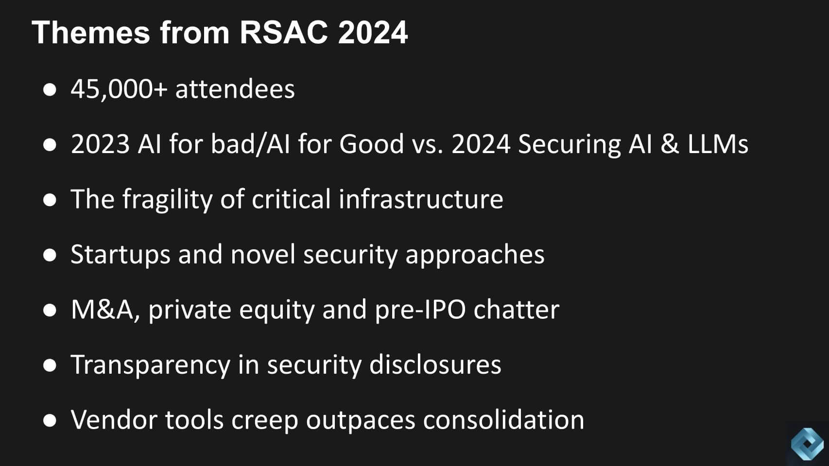 RSA Conference 2024 goes beyond AI-powered security to securing AI ...