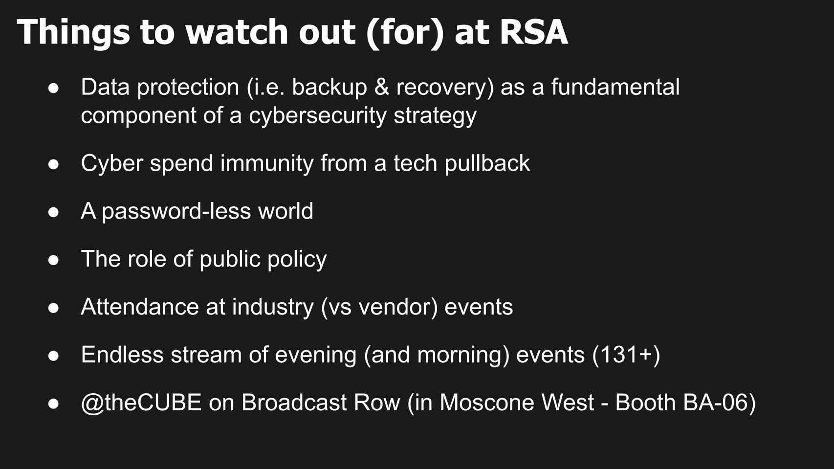 Breaking Analysis: RSA 2023 & the security identity crisis, part 2 ...